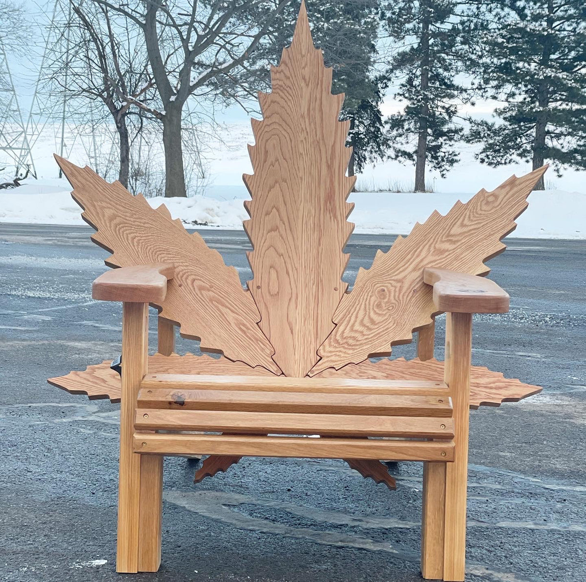 Marijuana Leaf Adirondack Chair, Pot Leaf, Smoking Chair – Nickel City ...