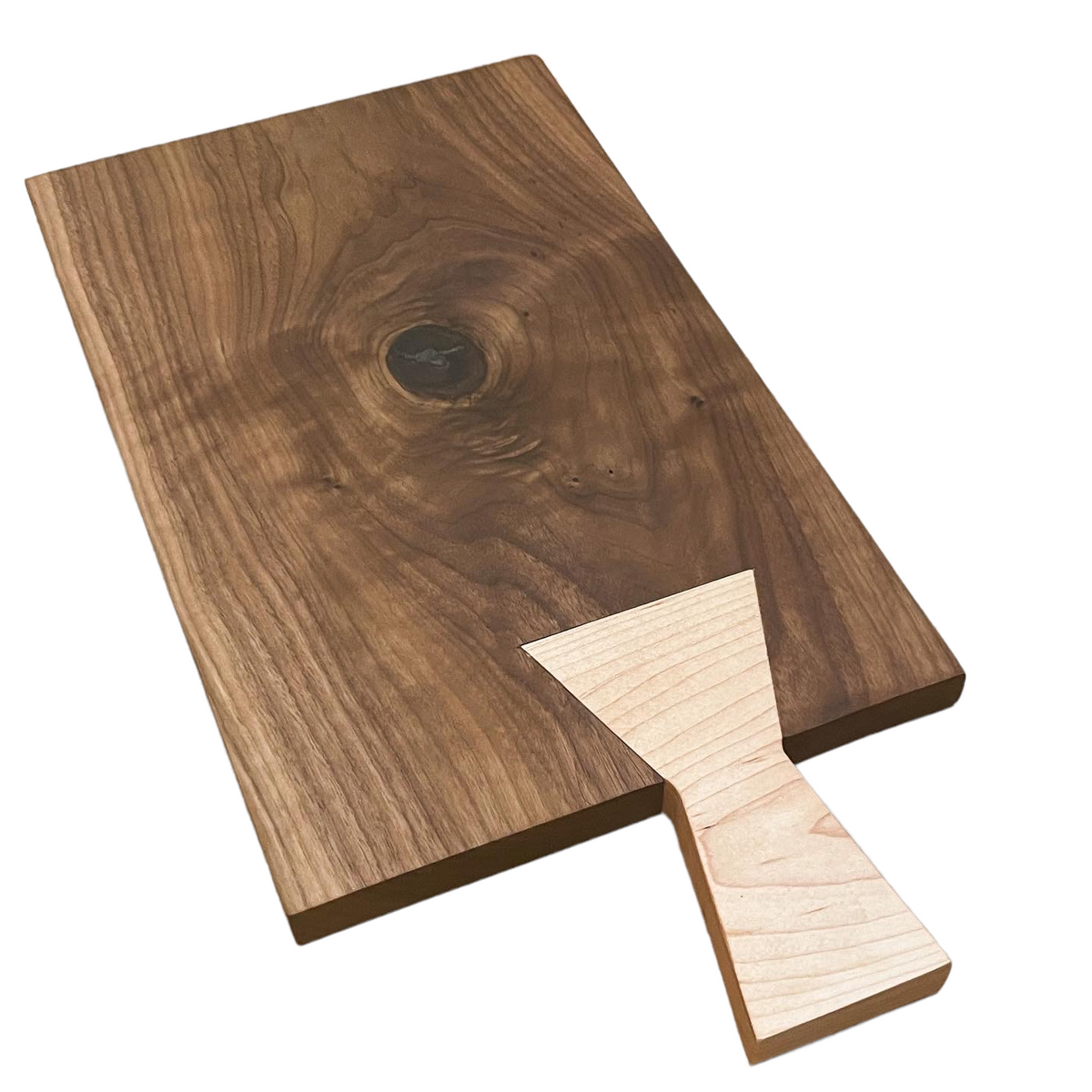 Walnut and Ambrosia Maple Dovetail Handle Cutting Board – Nickel City ...